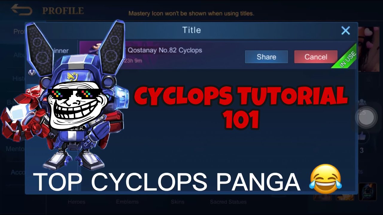 MLBB Cyclops Guide 101 - YouTube