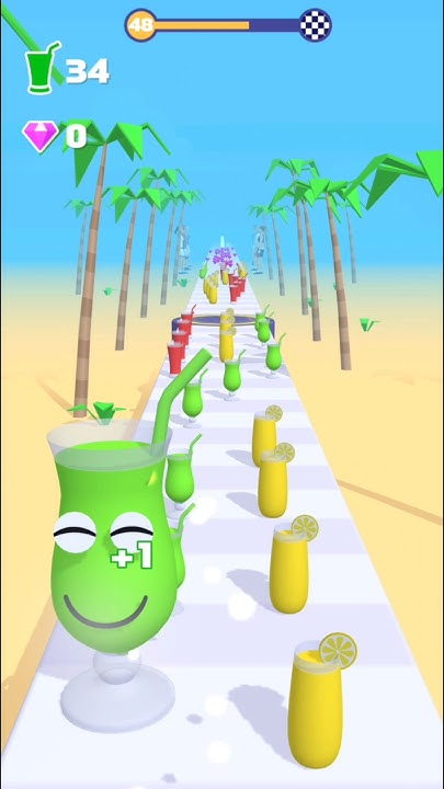 48 Juice Run 🥤 😝🧃 👾 Satisfying And Relaxing ASMR Sound Gameplay. #stmkgaming #shorts #gaming ...