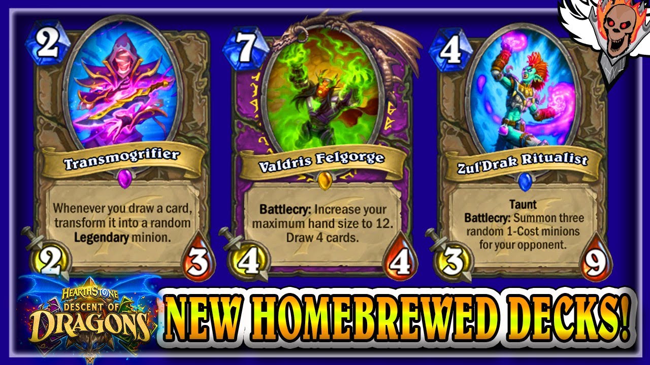 Valdris Felgore and Transmogrifier ~ Descent of Dragons Hearthstone - YouTube
