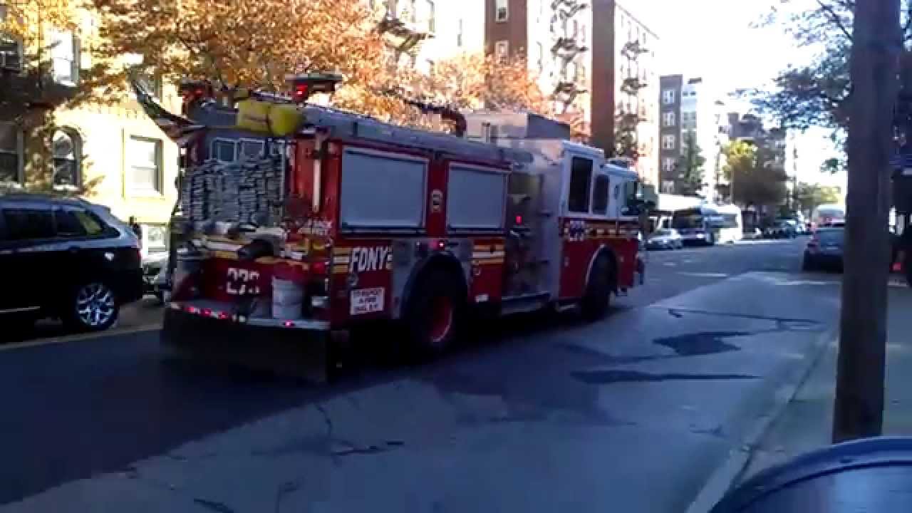 FDNY engine 273 cruising by on Kissena Boulevard and Franklin Avenue ...