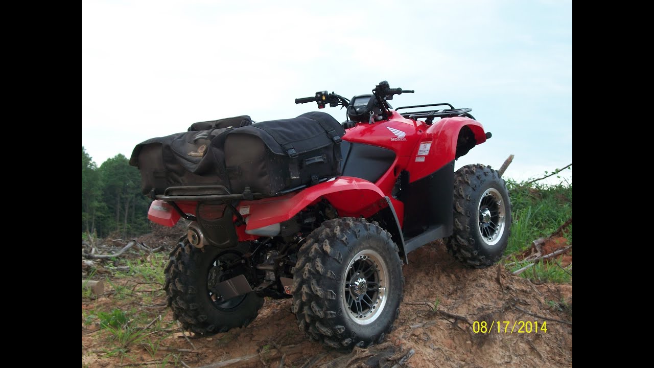 Honda Rancher 420AT: Palomino & The Rancher Winch A Tree - YouTube