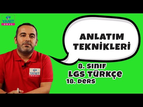 Anlatım Teknikleri | 2021 LGS Türkçe Konu Anlatımları #8trkc