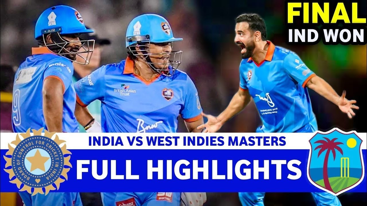 India Vs West Indies International Masters League Final Match Full ...