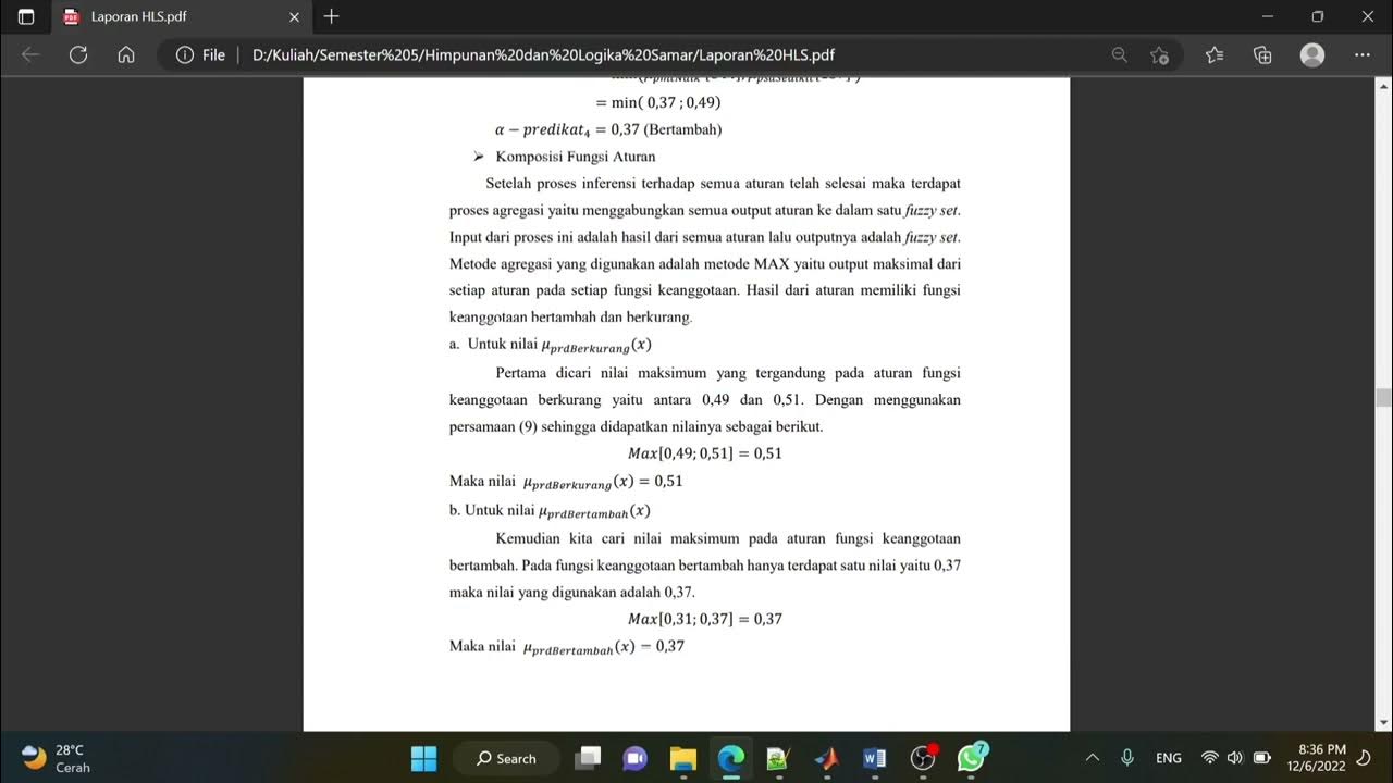 Implementasi Fuzzy Logic Mamdani dan Sugeno dalam Penentuan Jumlah Produksi - YouTube