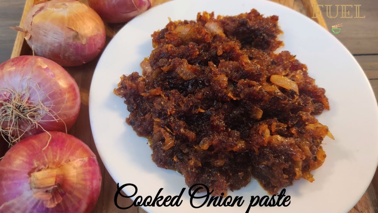 Cooked onion paste for fast cooking - YouTube