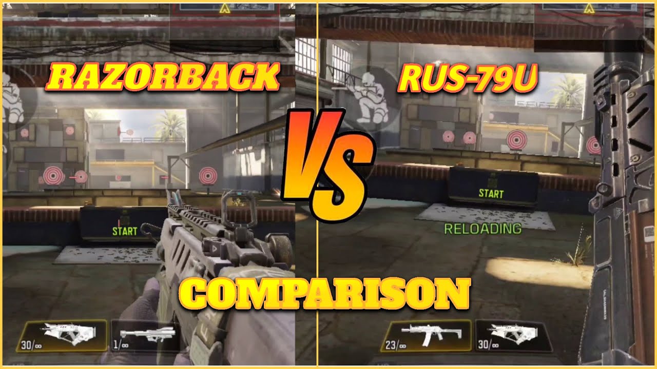 *NEW* RAZORBACK vs RUS-79U SMGs Comparison / Call of Duty Mobile India ...