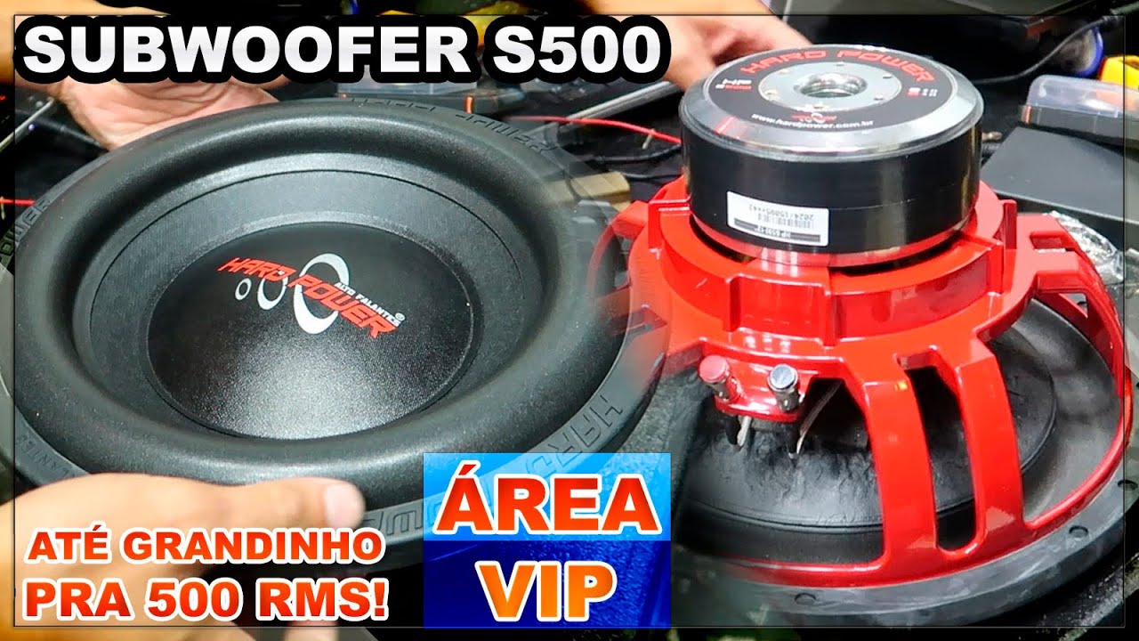 Subwoofer Hard Power S50012 Pol 500 RMS - Review e Teste de Parâmetros ...