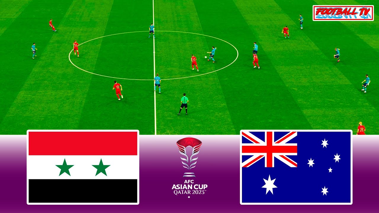 Syria vs Australia | AFC Asian Cup 2023 | PES 2021 Full Match All Goals | Gameplay PC - YouTube
