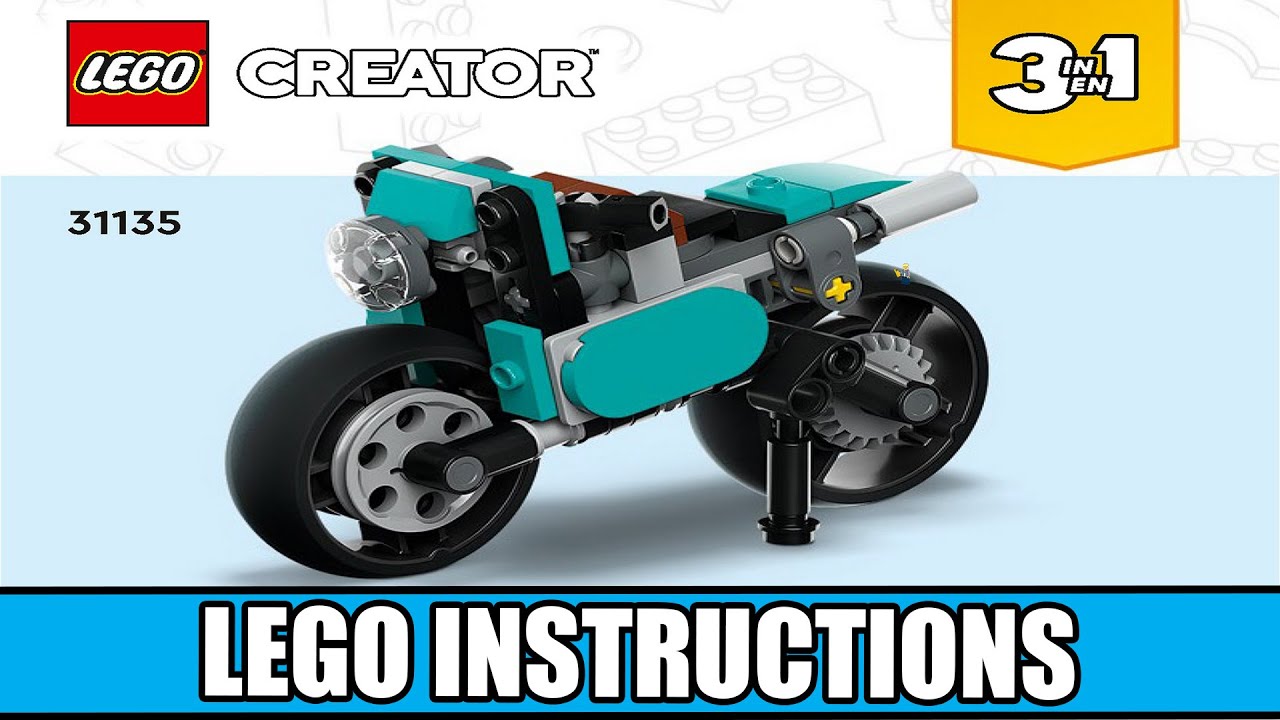 LEGO Instructions | Creator | 31135 | Vintage Motorcycle (Book 2) - YouTube