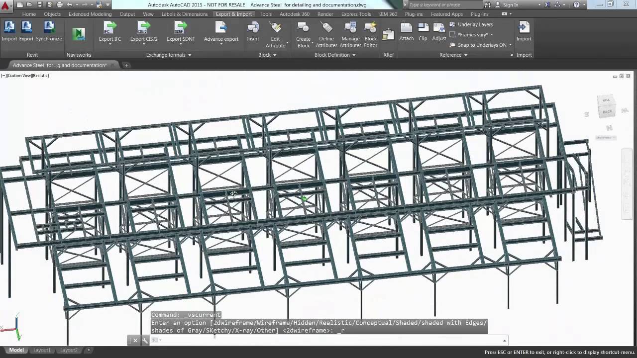 Autodesk Advance Steel and Revit Integration - YouTube