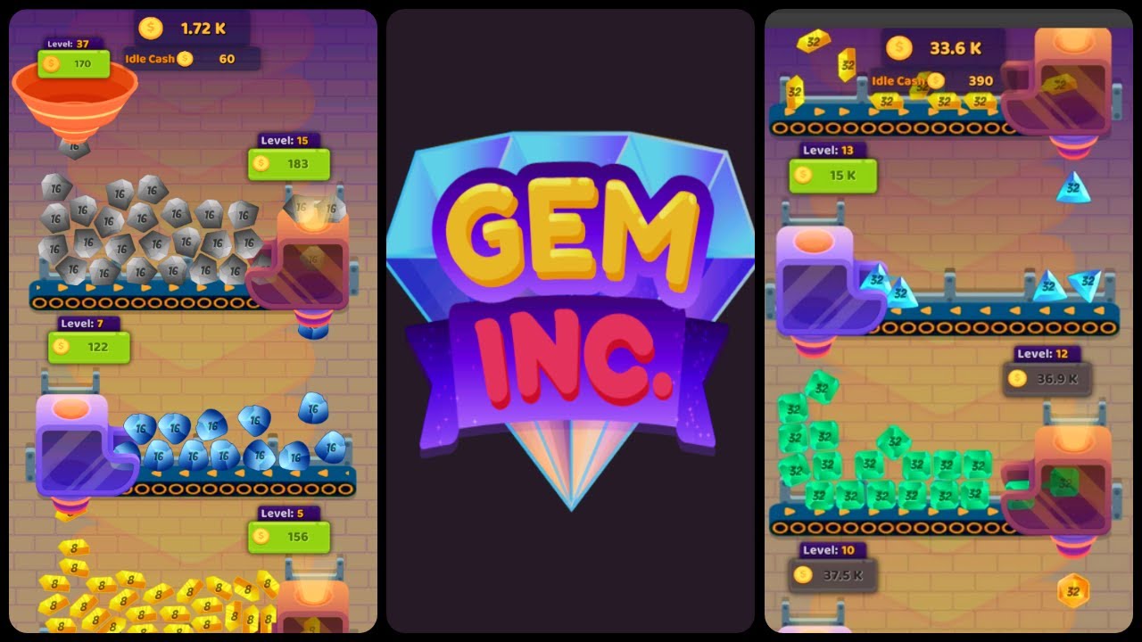 Gem Inc (Gameplay Android) - YouTube
