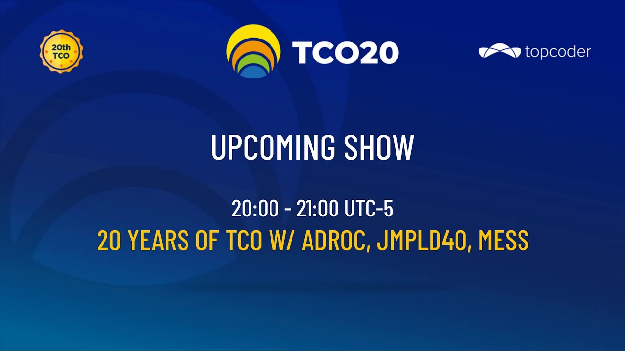 TCO20 - Development Finals w/ Will Price and Tony Jefts - YouTube