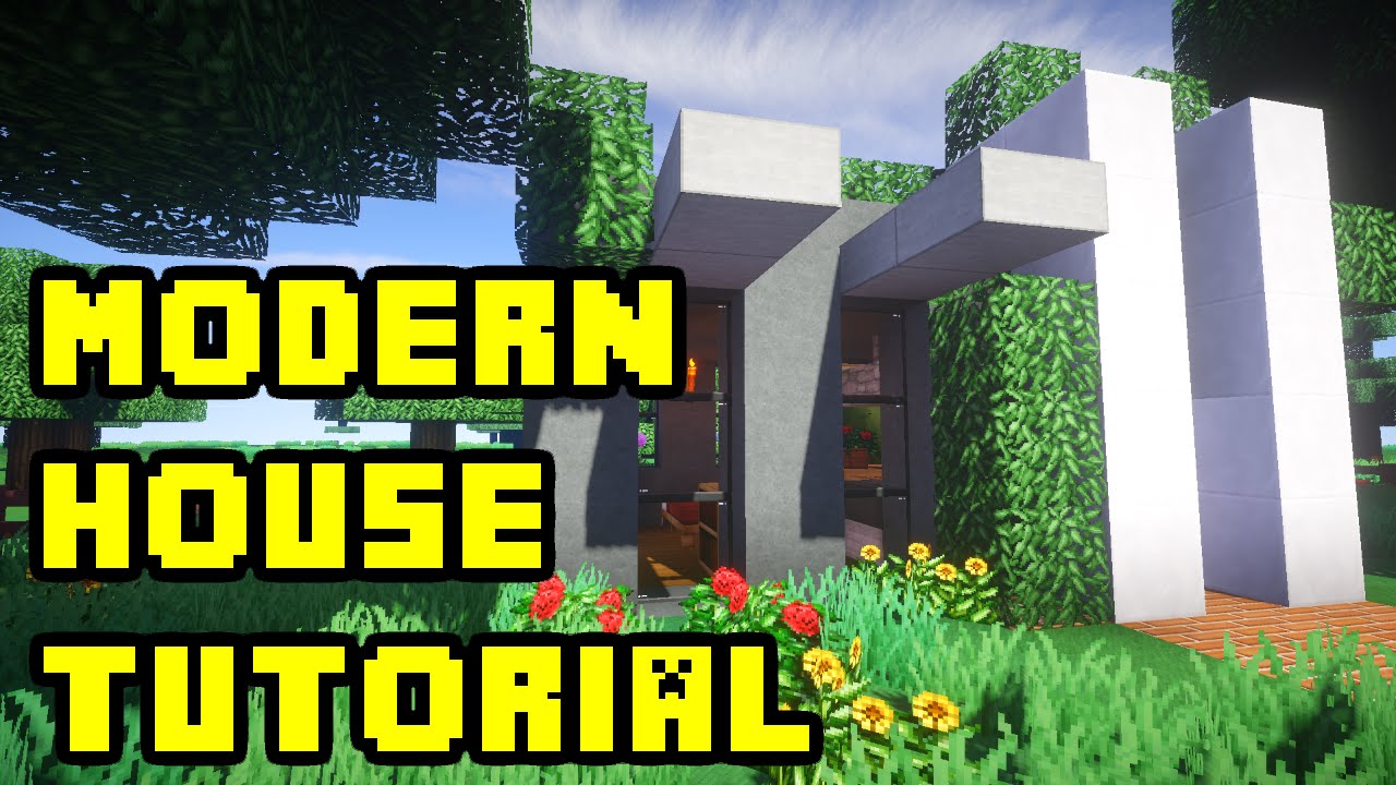 Minecraft: Modern House Build Tutorial Xbox/PC/PE/PS3 (Fast and Easy ...