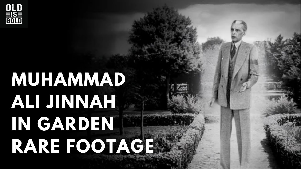 Rare Footage: Quaid-e-Azam Relaxing in a Garden | Vintage Pakistan ...