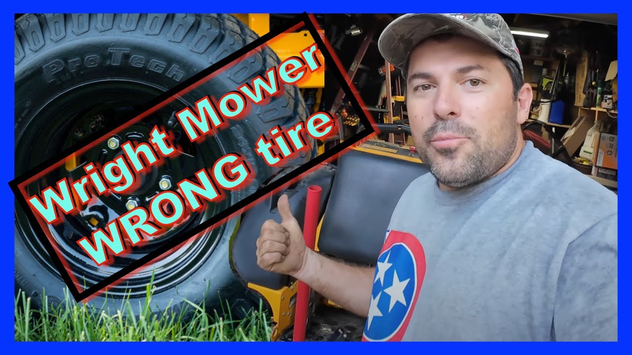 Rant about Chinese tires on high end mower - YouTube