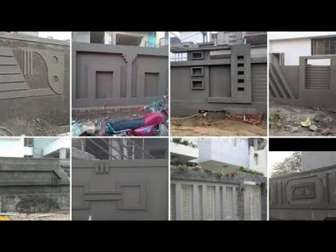 Modern Letest Boundary Wall Design 2024 || Top Beautiful Outer Boundary ...