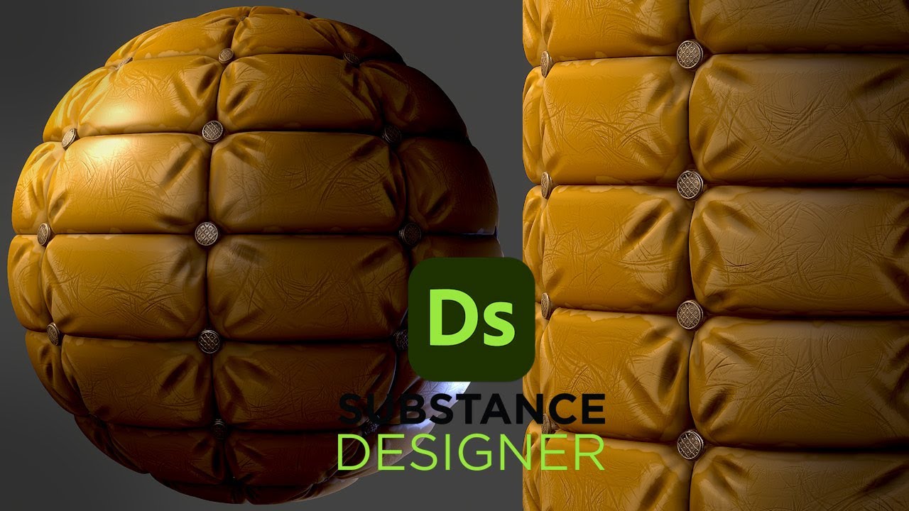 Stylized Leather Fabric - Substance 3D Designer - YouTube