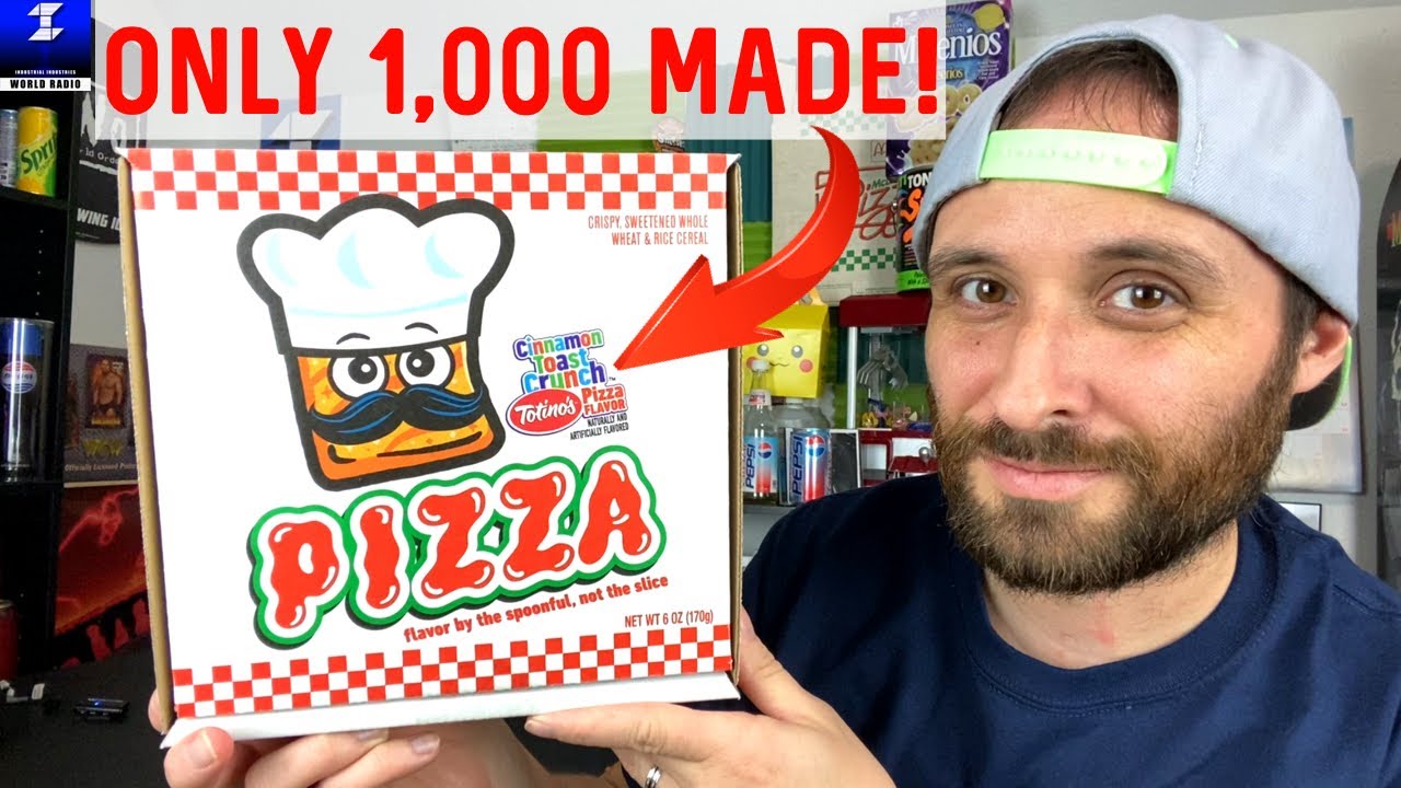 Cinnamon Toast Crunch Totino’s Pizza Flavor Cereal Unboxing | Only ...