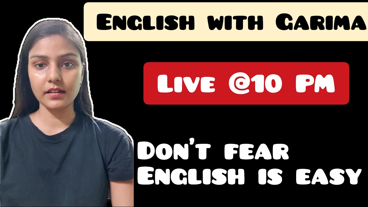 Re Arrangement English With Garima Live @10PM - YouTube