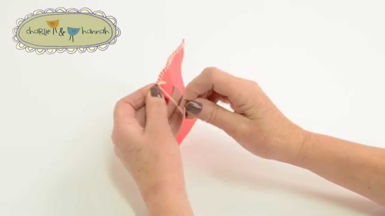 Simple Sewing Stitches - Oversewing - charlie & hannah - YouTube