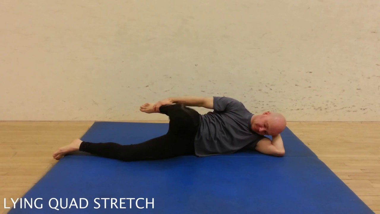 Lying Quad Stretch - YouTube