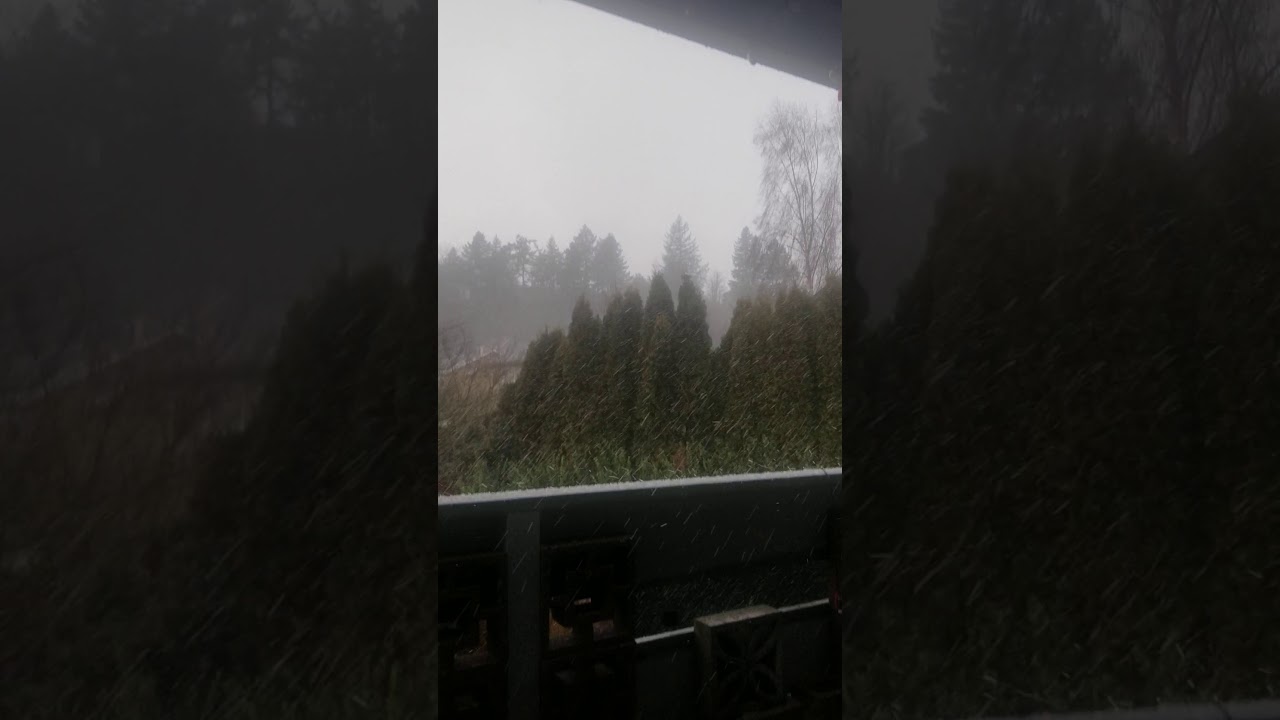 Hail storm Portland Oregon January 12 2020 - YouTube