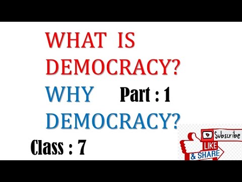Democracy : On Equality ( Class : VII ) - YouTube