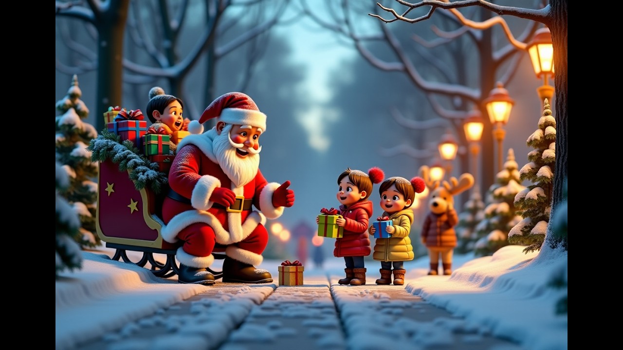 Santa's Jingle Bell Sleigh Ride | Christmas Free Music No Copyright ...