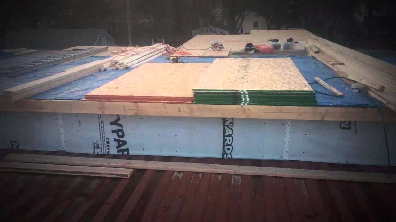 Framing a shipping container - YouTube