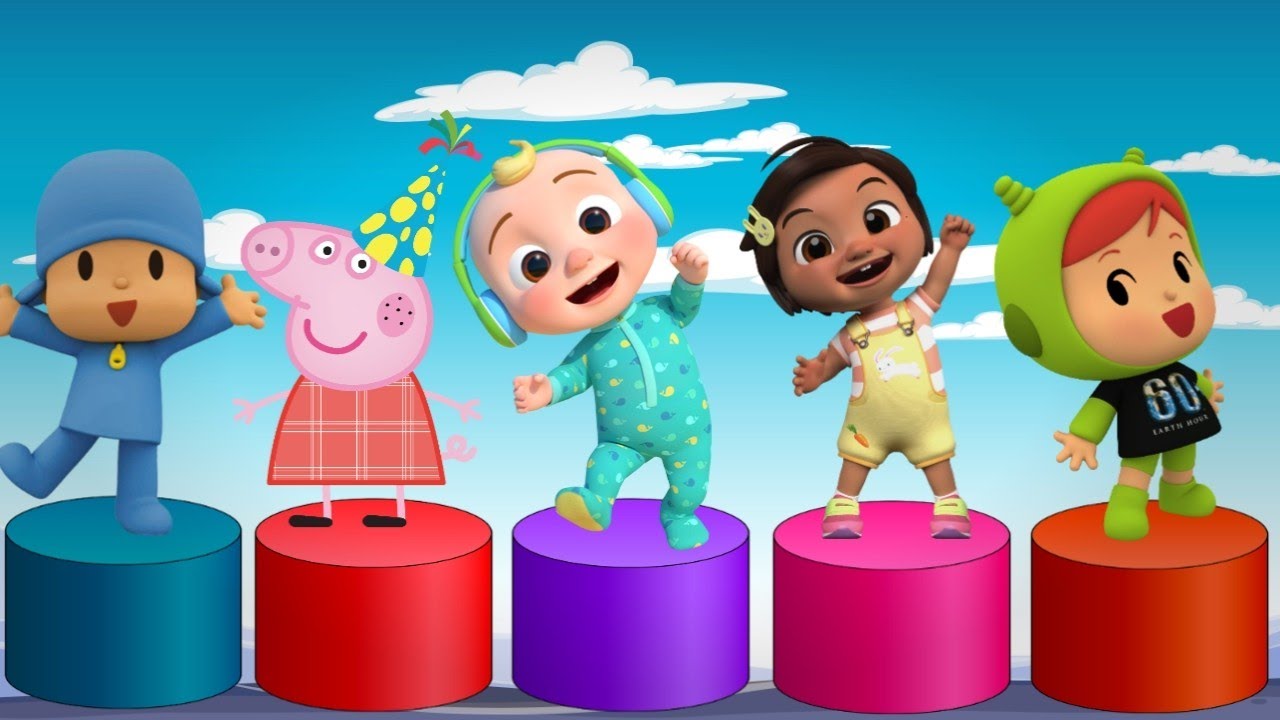 5 little monkeys | Five little monkeys jumping on the bed | Coco Song | Nursery Rhymes | Kids ...