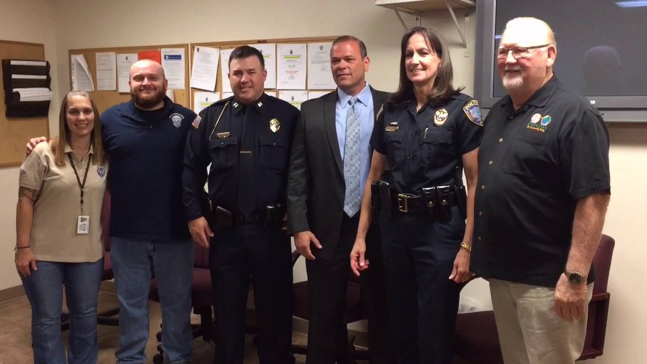 Chief of Police announces 4 promotions and hires - YouTube