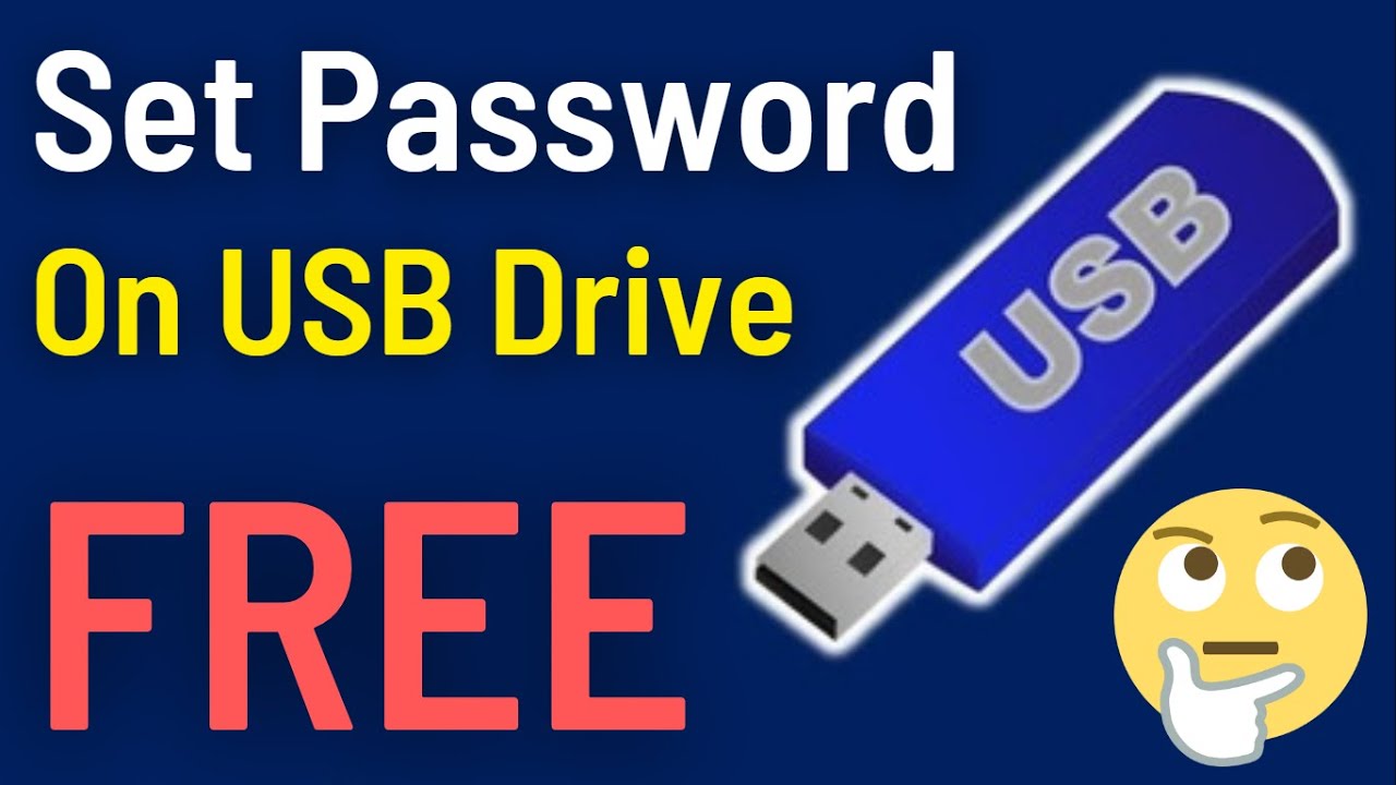 How to Put a Password on a USB Flash Drive | How to Set a Password on ...