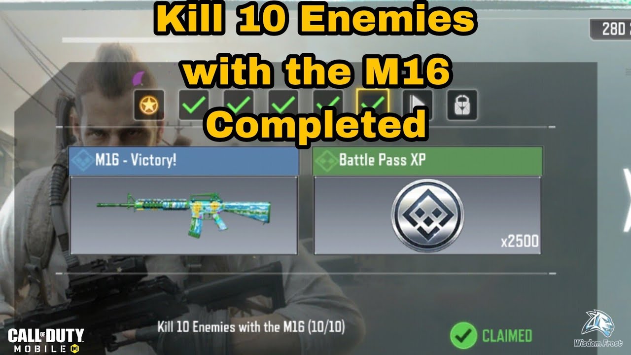 How to Kill 10 Enemies with the M16 Cod Mobile - YouTube