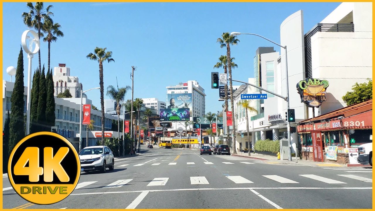Driving Tour of Sunset Blvd (Hollywood to Sunset Strip)[4K] - YouTube