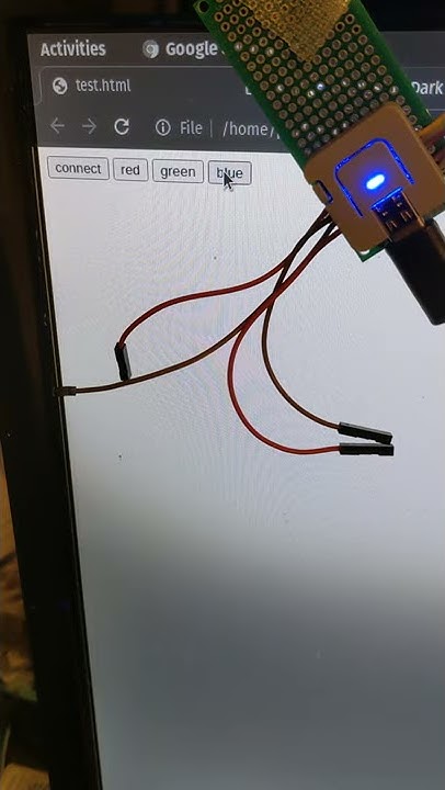chrome serial port, micropython m5stack atom lite esp32 demo - YouTube