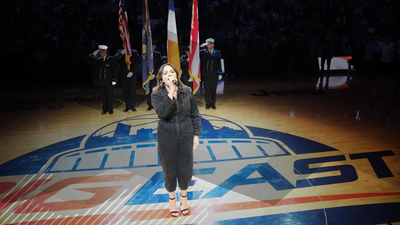 ANNA NEGRON NATIONAL ANTHEM - 2023 BIG EAST TOURNAMENT TITLE GAME - YouTube
