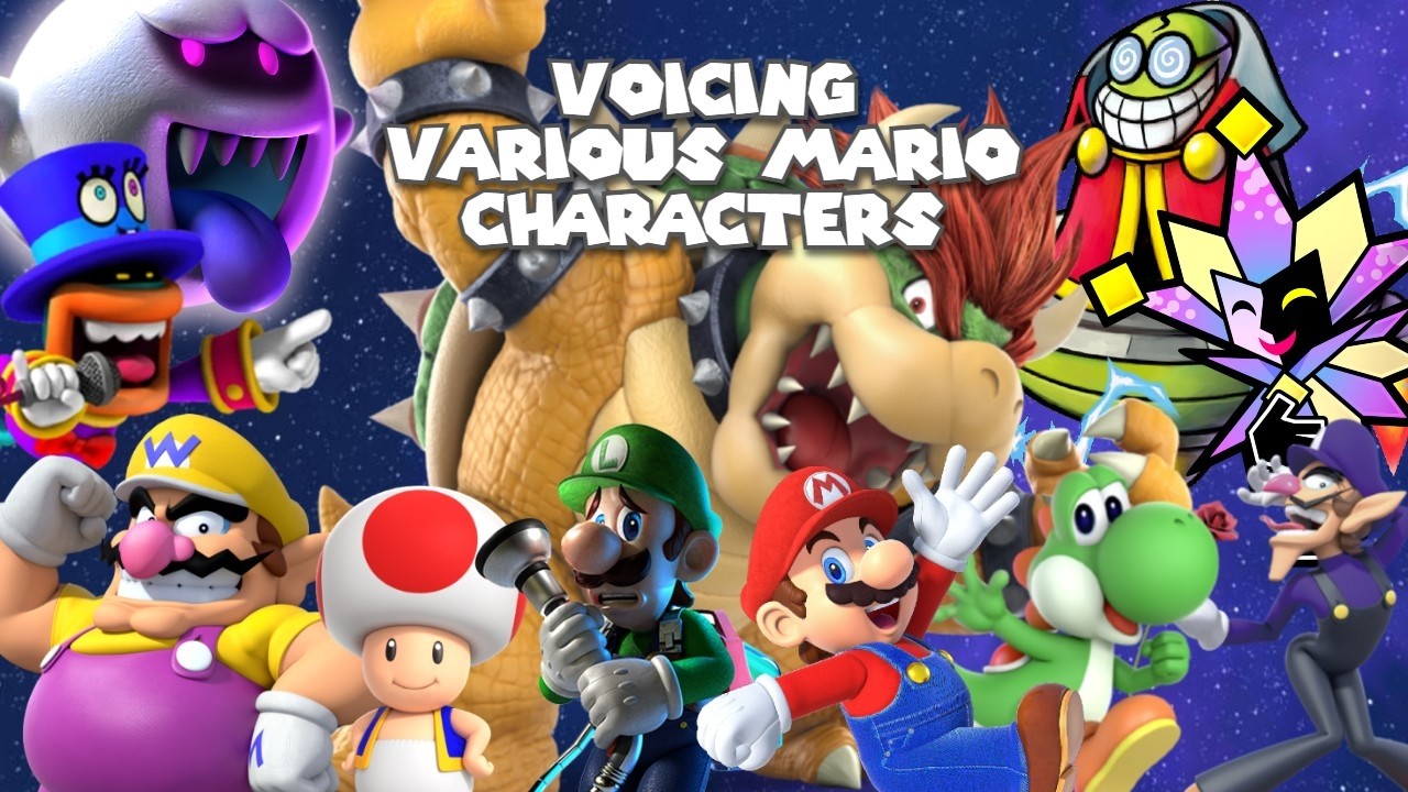 Voicing Various Mario Characters - YouTube