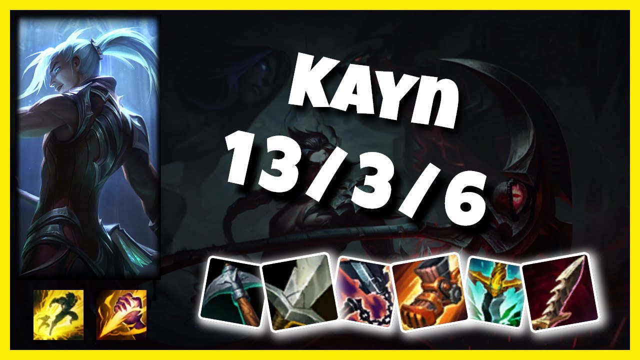 Kayn s11 Jungle Challenger Replay (13/3/6) - KOREAN - YouTube