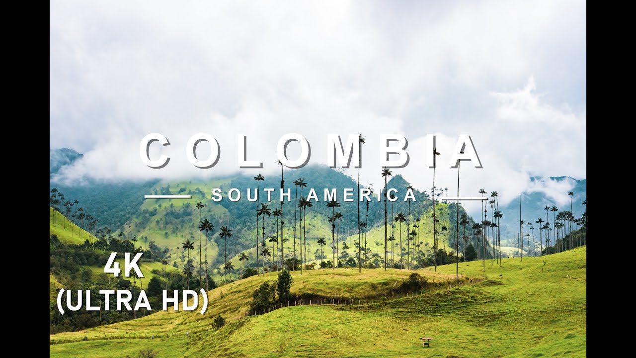 FLYING OVER COLOMBIA (4K UHD) - Relaxing Giutar Music With Beautiful ...