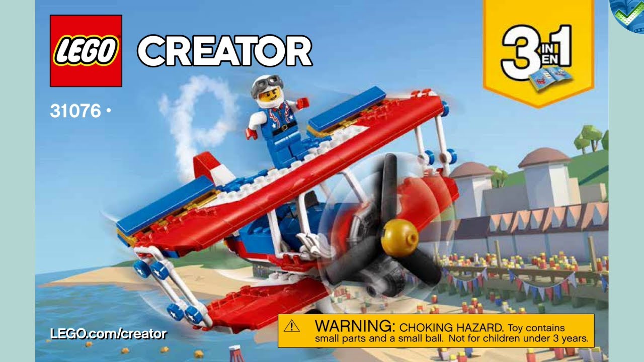 31076 A Daredevil Stunt Plane LEGO® Creator Manual at the Brickmanuals ...