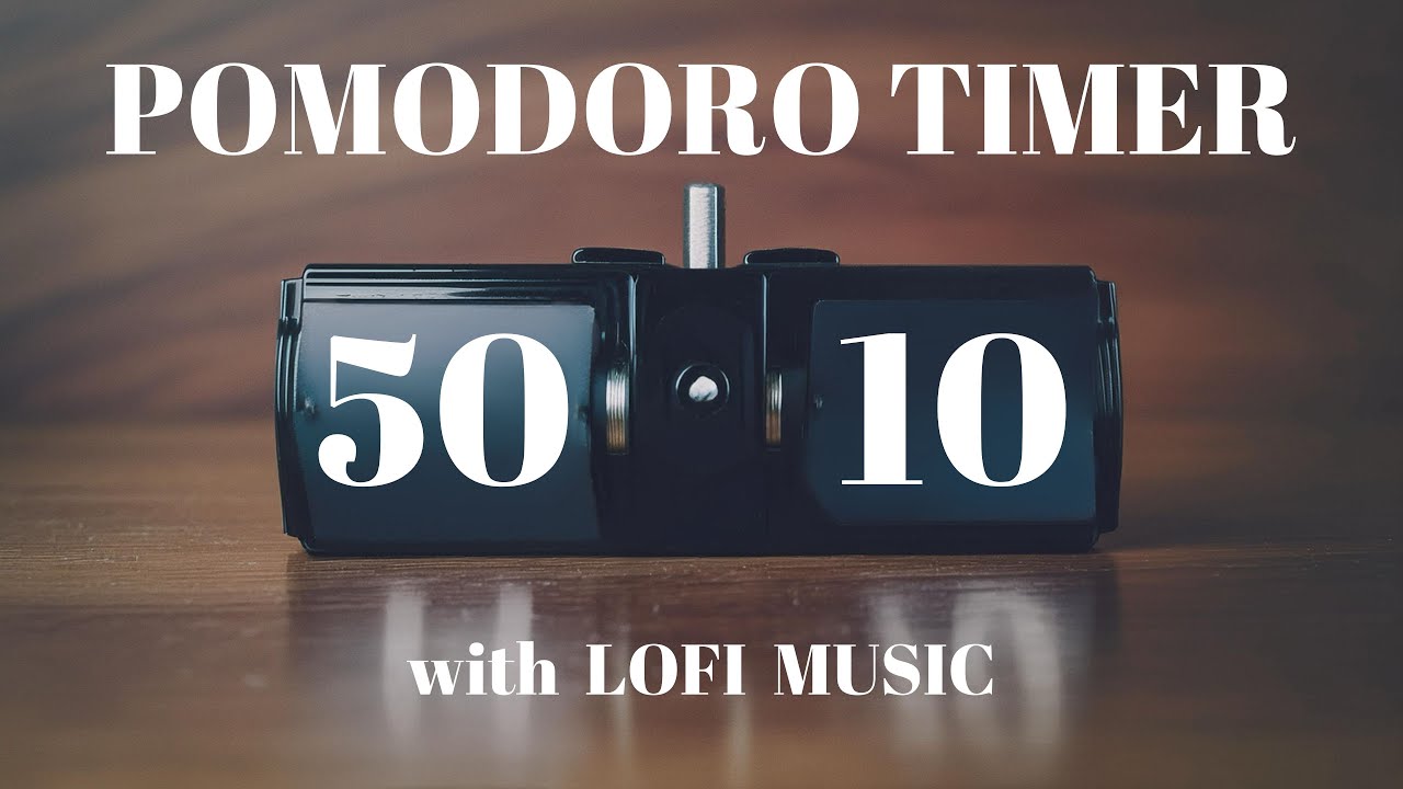 50 / 10 Vintage Pomodoro Timer - 4 hours study || with Lofi Music ...