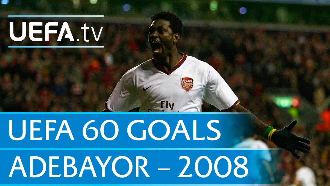 Emmanuel Adebayor v Liverpool, 2008: 60 Great UEFA Goals - YouTube