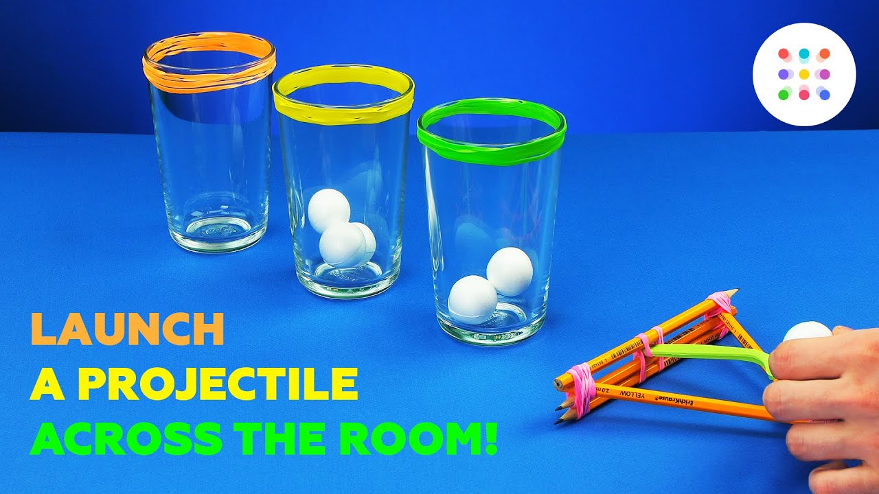 How to make your own mini catapult - YouTube