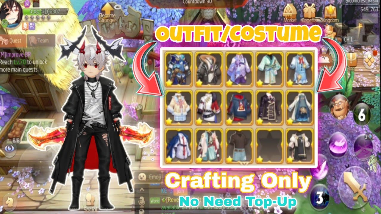 Laplace M Mobile Phone MMORPG - Outfit/Costume Crafting - Nakapag Craft ...