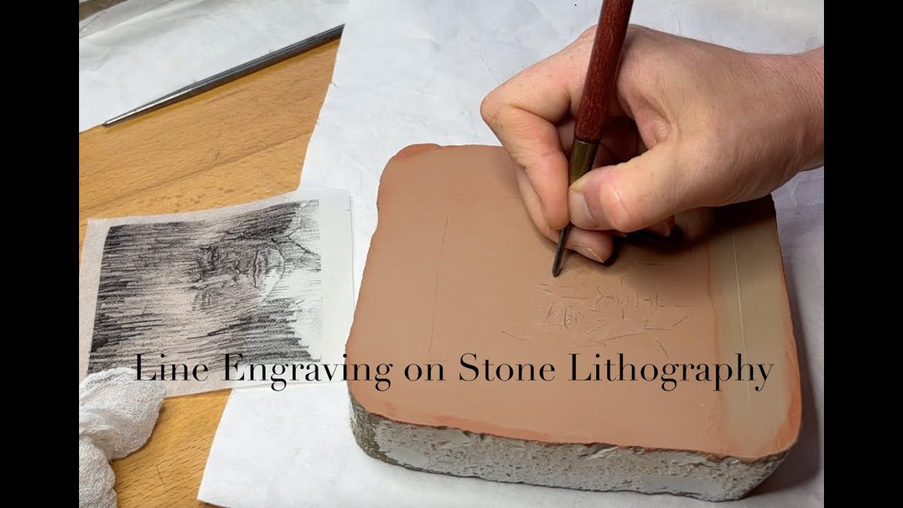 At-home Stone Lithography - Line Engraving Lithography - YouTube