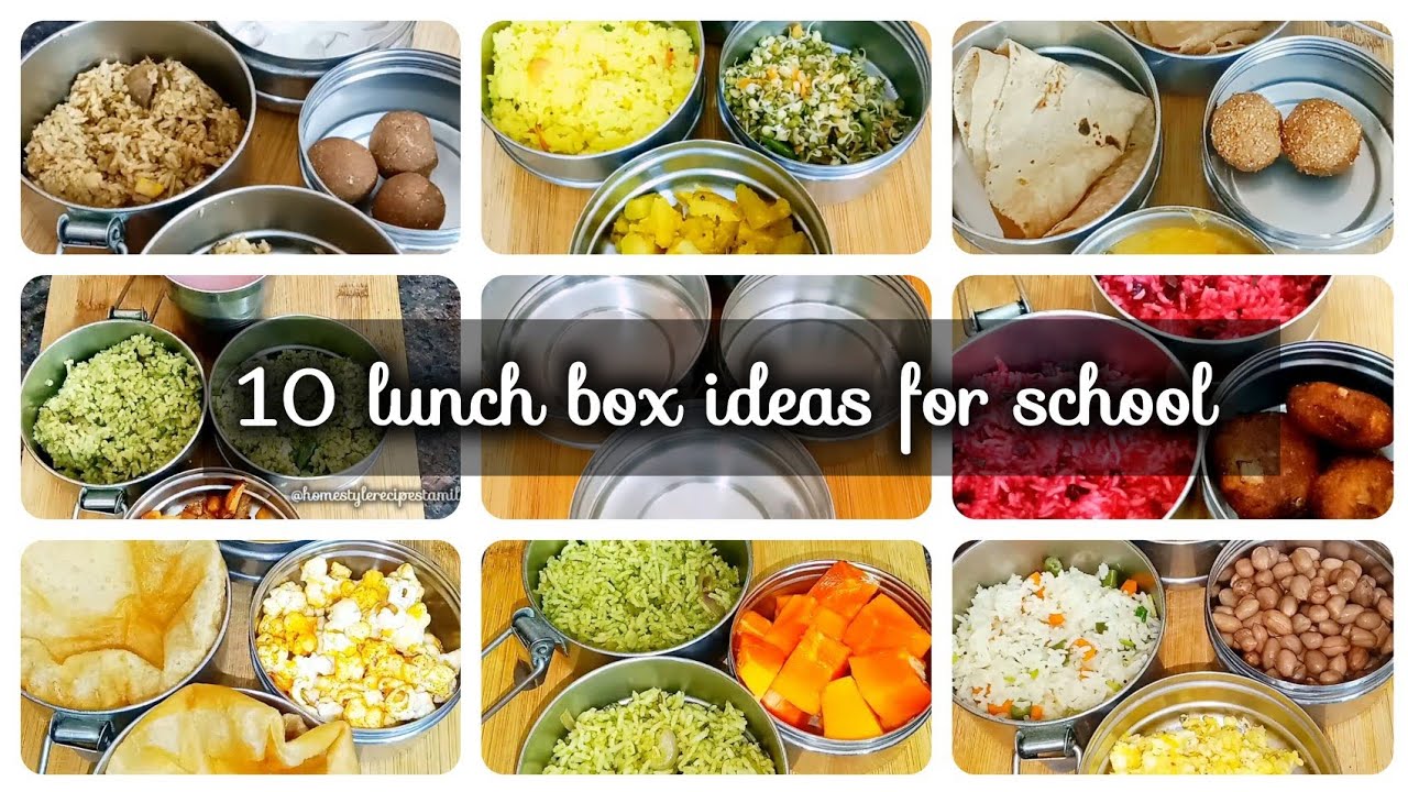 10 lunch box ideas for school and office 🍛🍲🌯🌮 easy and simple lunch box ...