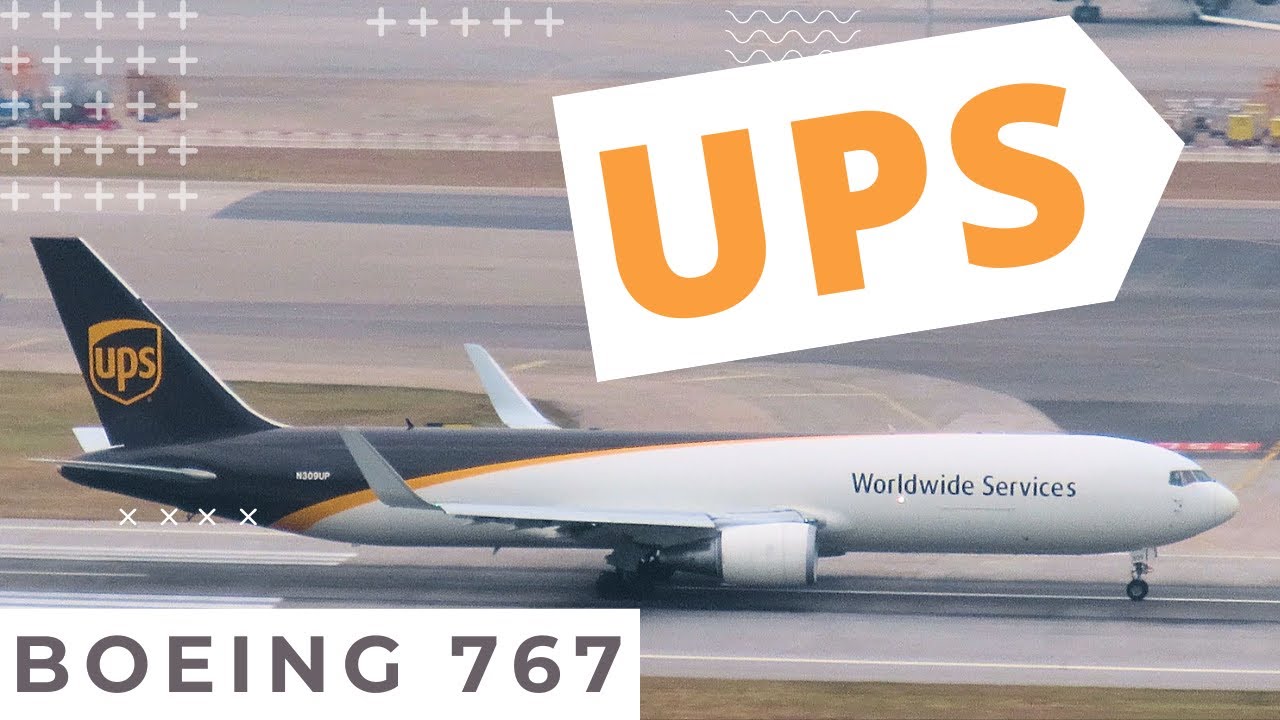 UPS Boeing 767 take off from Hong Kong Airport (Jan 07, 2023) - YouTube