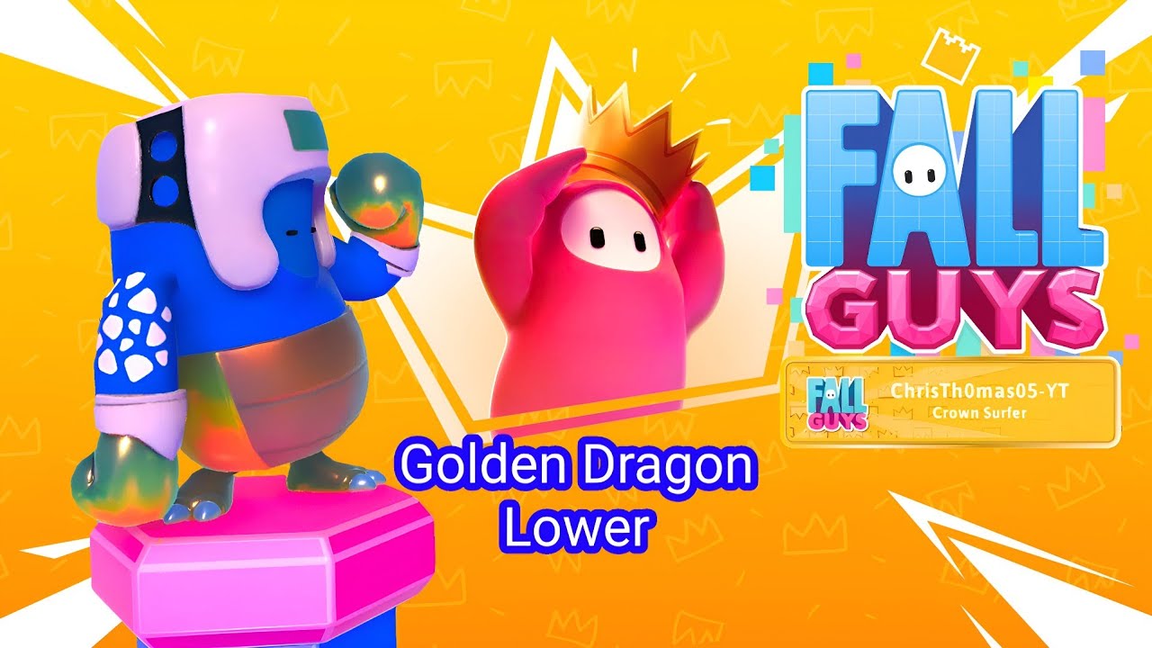 Fall Guys: I Got Golden Dragon Lower! 51 Rank! - YouTube