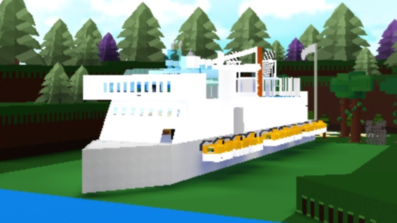 My second mega cruise ship in build a boat for treasure - YouTube