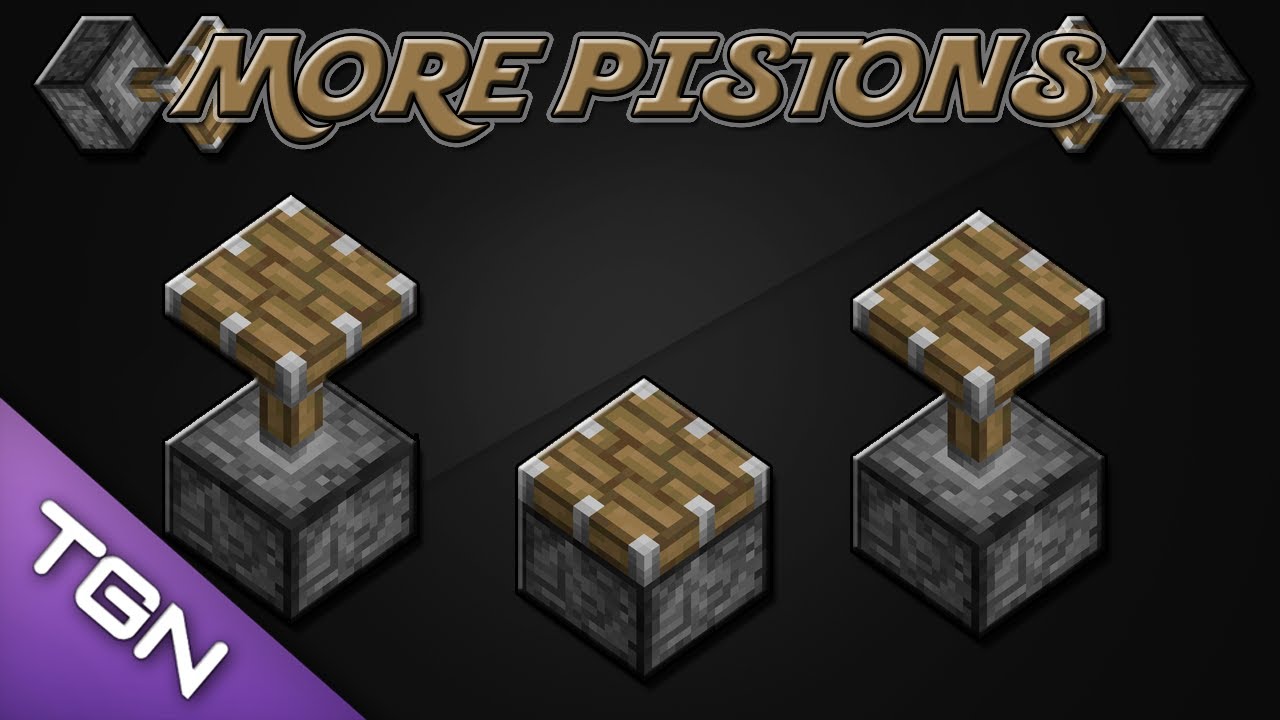 Minecraft MORE PISTONS MOD! [1.6.4] | EXTEND THE POSSIBILITIES! (HD ...